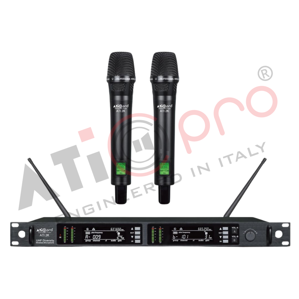 Wireless Mics Model ATI 2K - Atipro Audio