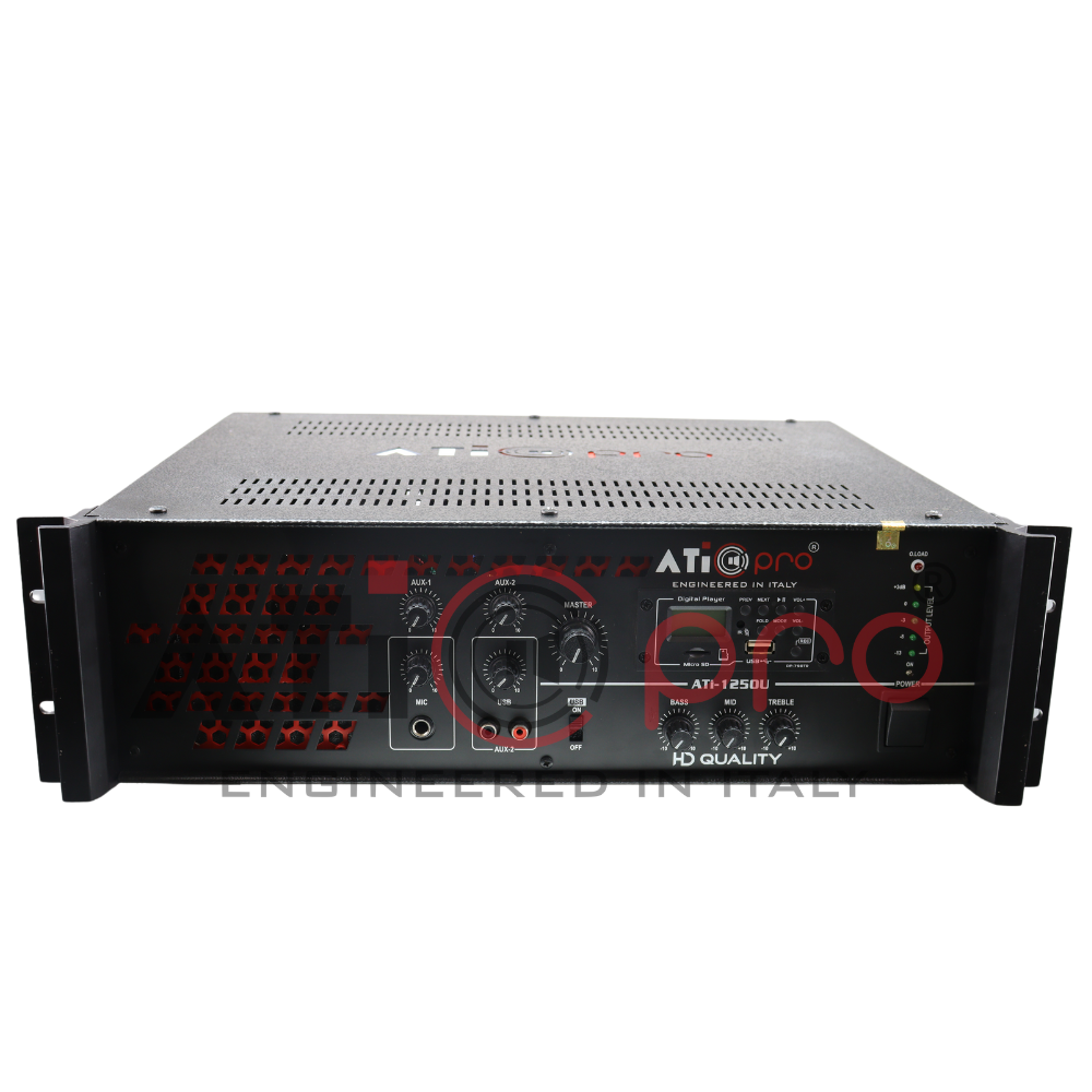 PA Amplifier 1250 Watt Model ATI 1250 HD+ - Atipro Audio