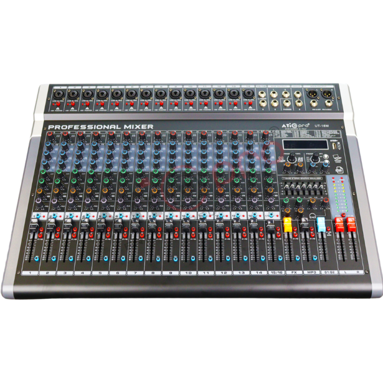 Live Mixer 16 Channel Model UT16M Mixer - Atipro Audio