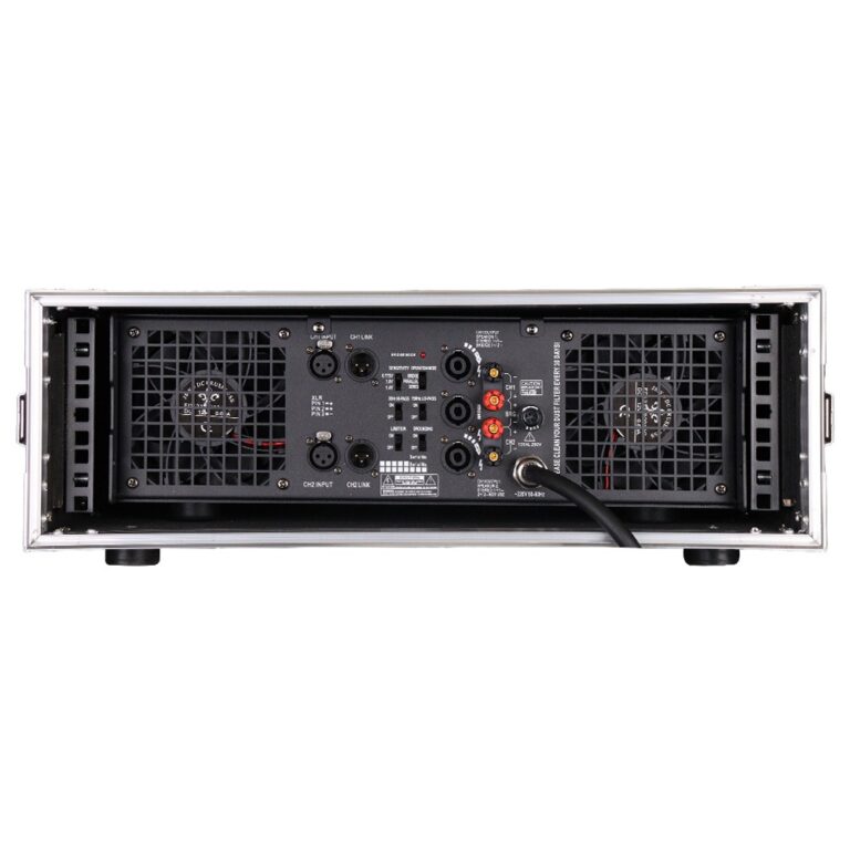 DJ Amplifier Model ATI 19+ With Digital Display & Heavy Duty Flight Case