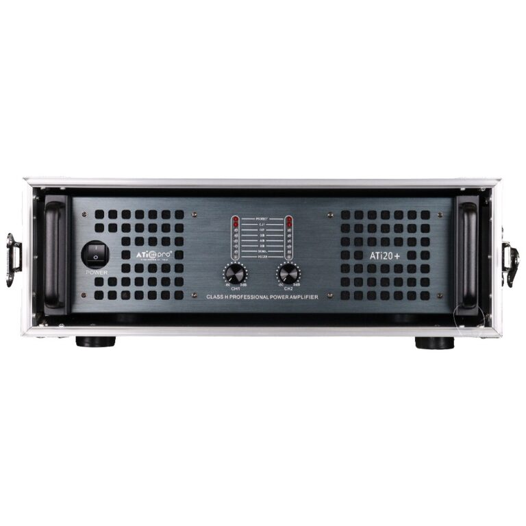 DJ Amplifier Model ATI 20+ With Heavy Duty Flight Case