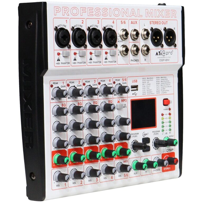 6 CHANNEL LIVE MIXER DGP 6 M - Atipro Audio